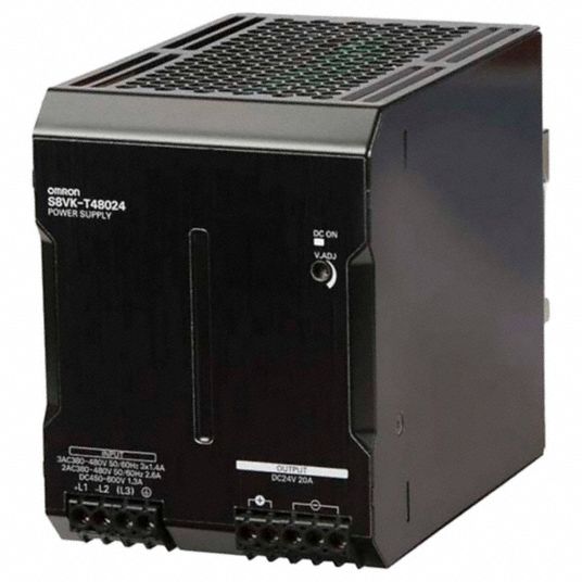 OMRON, 480 W Output Power - Rated, 20 A Current - Output, Switching ...