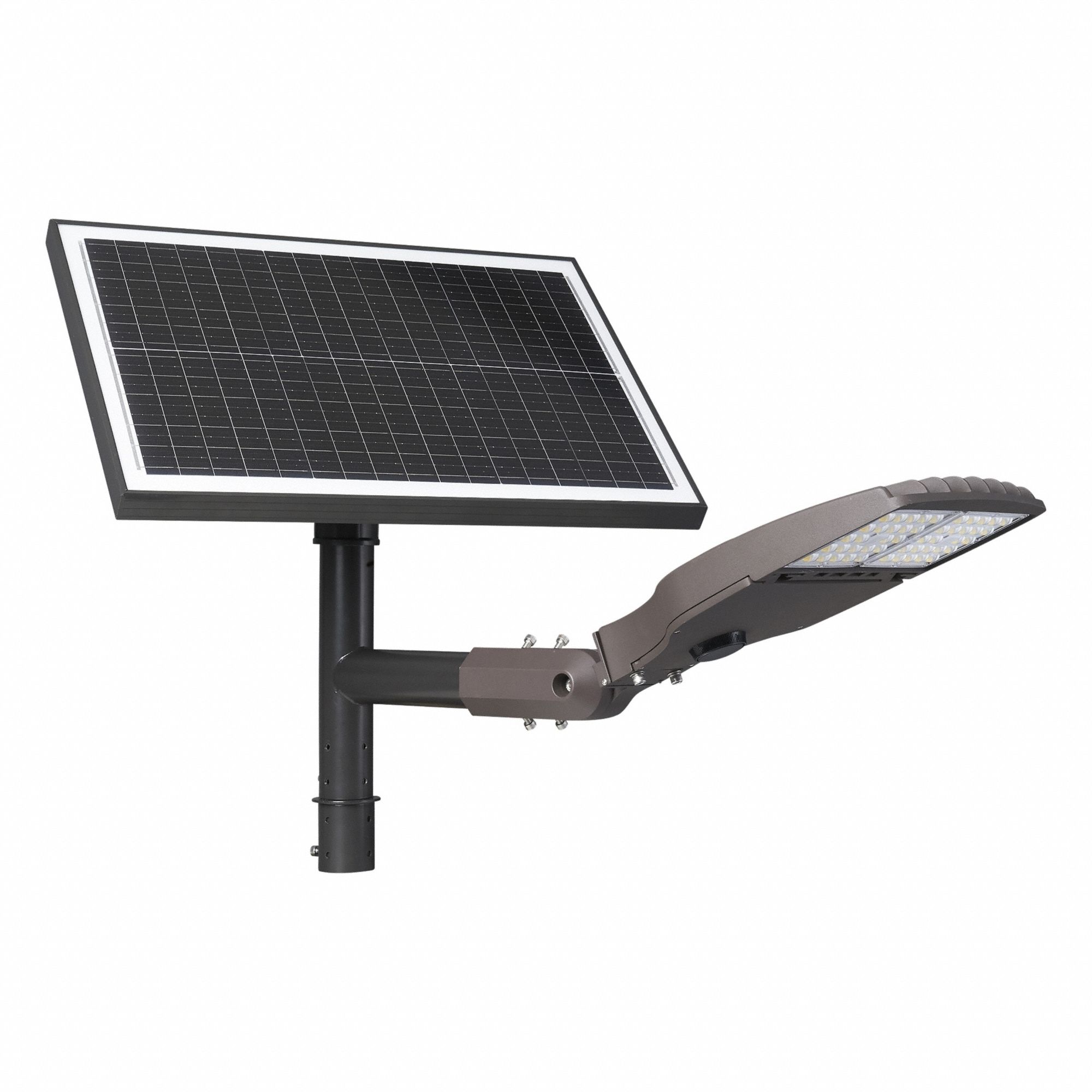 6,000 lm, 3000K/4000K/5000K, LED Solar Street & Parking Lot Light - 876JK6|SL-SAL-60L-FC-T3-BK ...