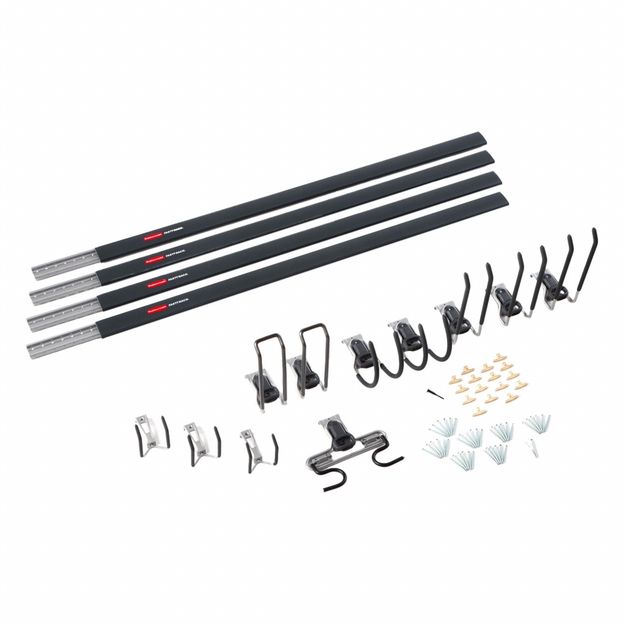 FASTTRACK, Garage Kit, 15 Pieces, Wall-Mount Track System Kit - 841XN0 ...