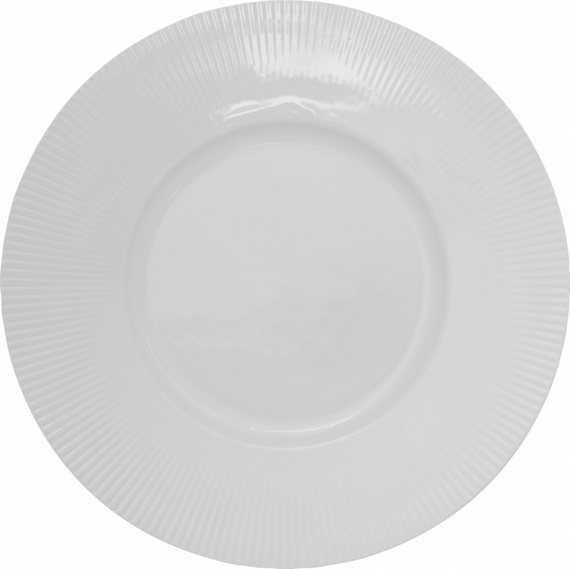 ITI, Sunburst, Bright White, Wide Rim Plate - 806PZ8|SB-88 - Grainger