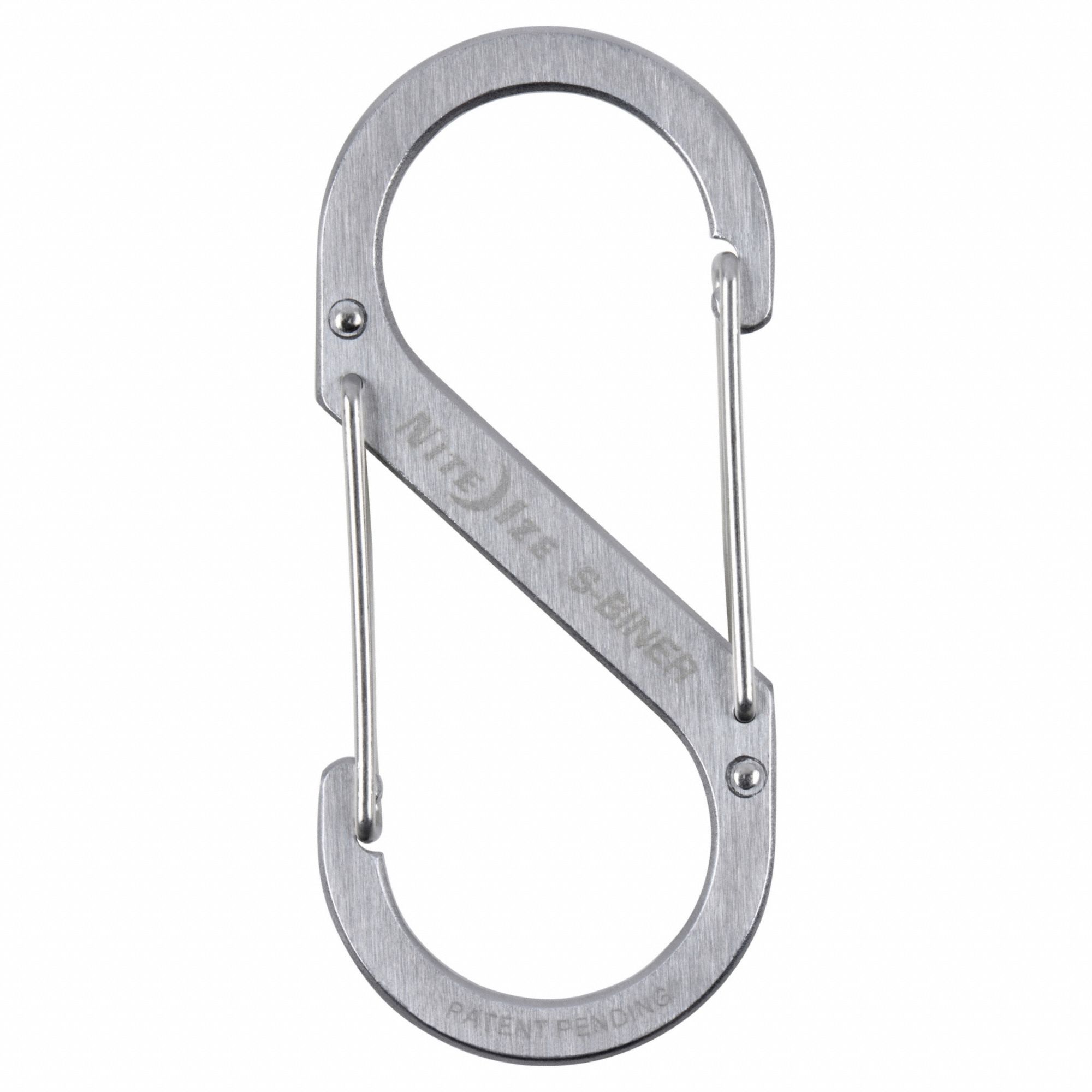NITE IZE, 75 lb Working Load Limit, Wire Gate, Double Carabiner - 2EVL4 ...