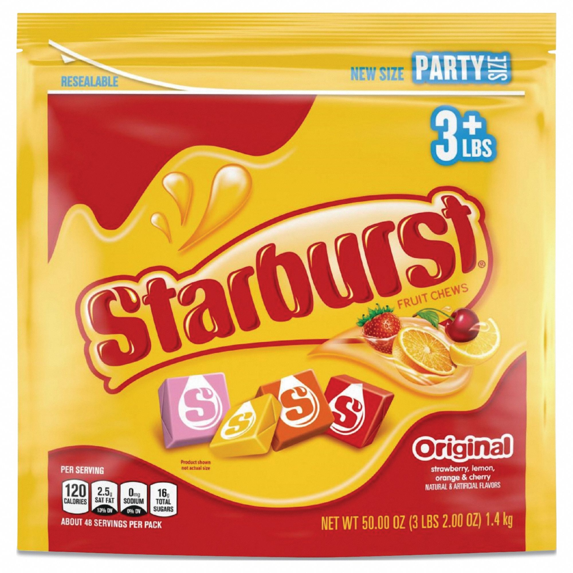 STARBURST, Cherry/Lemon/Orange/Strawberry, 280 Items Per Pack, Candy ...