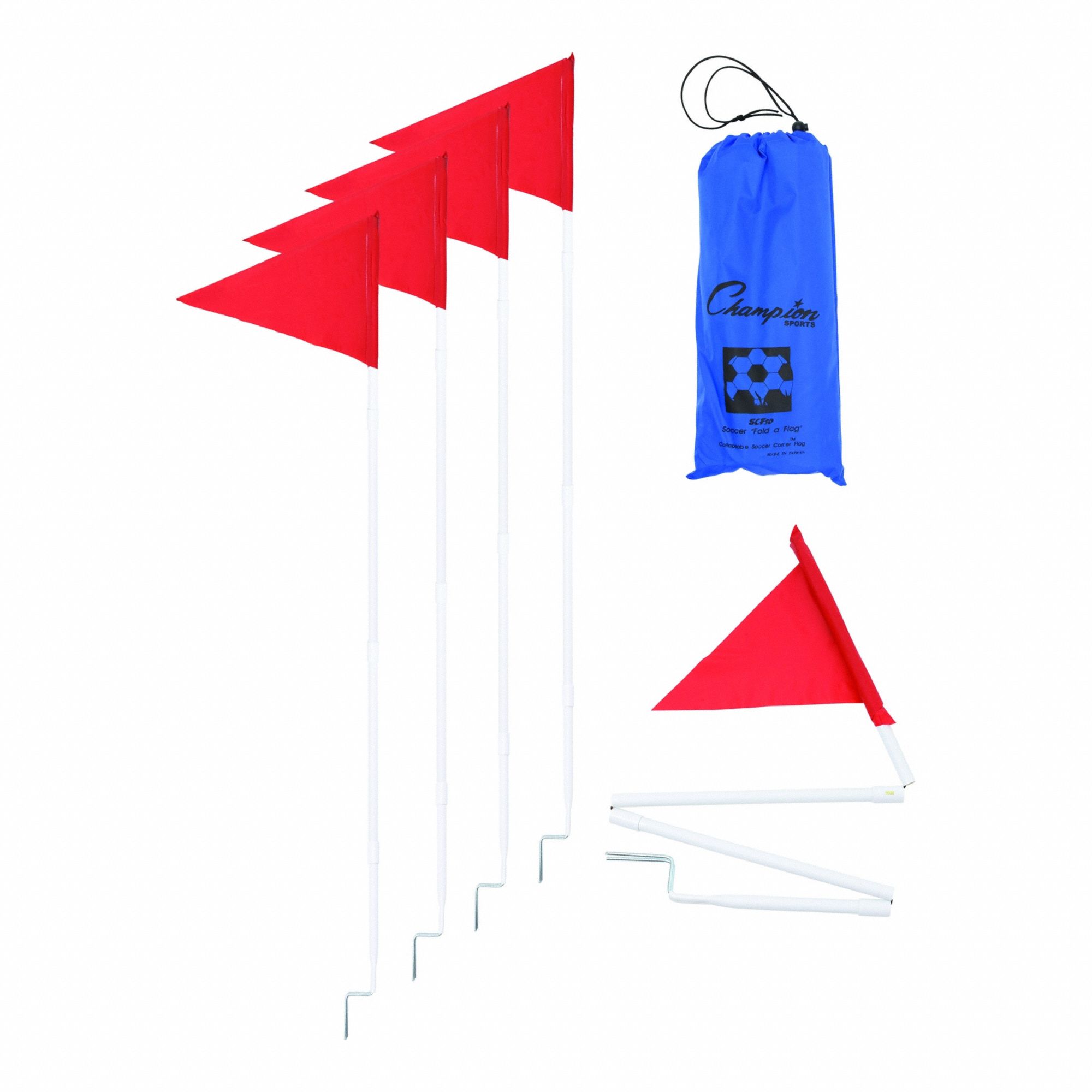 CHAMPION SPORTS, Plastic, Red, Flag Set - 58MT97|SCF50 - Grainger