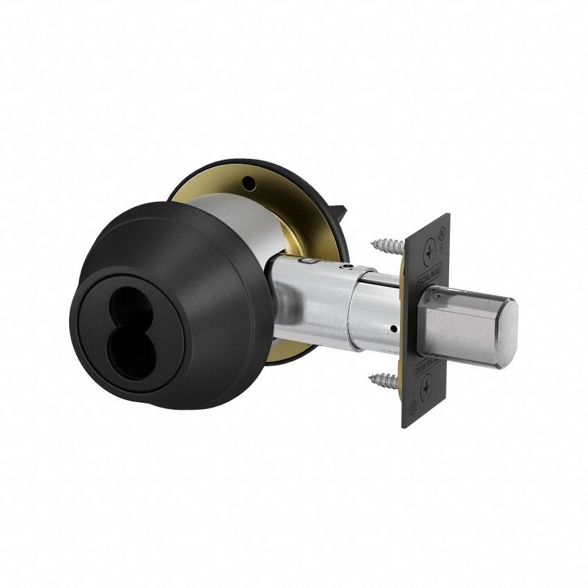 SCHLAGE, Cylindrical, FSIC, Deadbolt Lock - 897P06|B660J 622 - Grainger