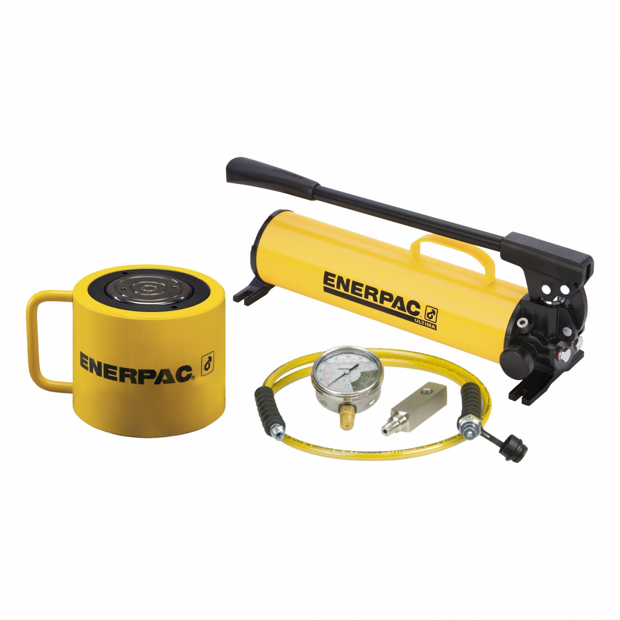 ENERPAC, 100 ton Cylinder Nominal Capacity, 2 1/4 in Cylinder Stroke ...