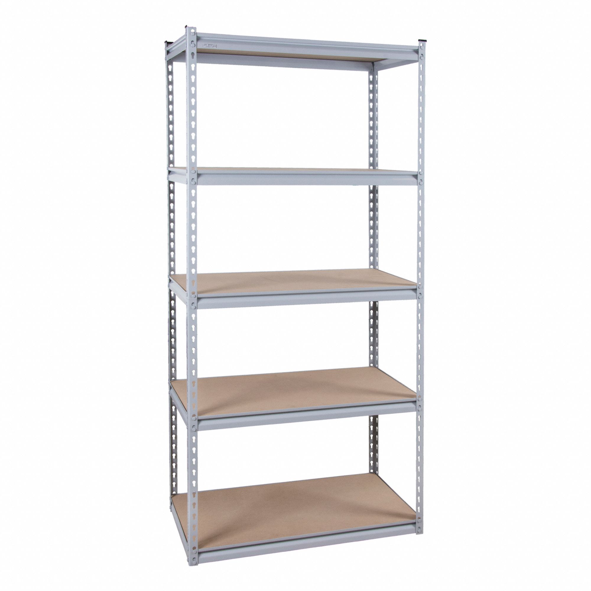 KLETON BOLTLESS SHELVING, GREY, 24 IN D X 48 IN W X 72 IN H, STEEL ...