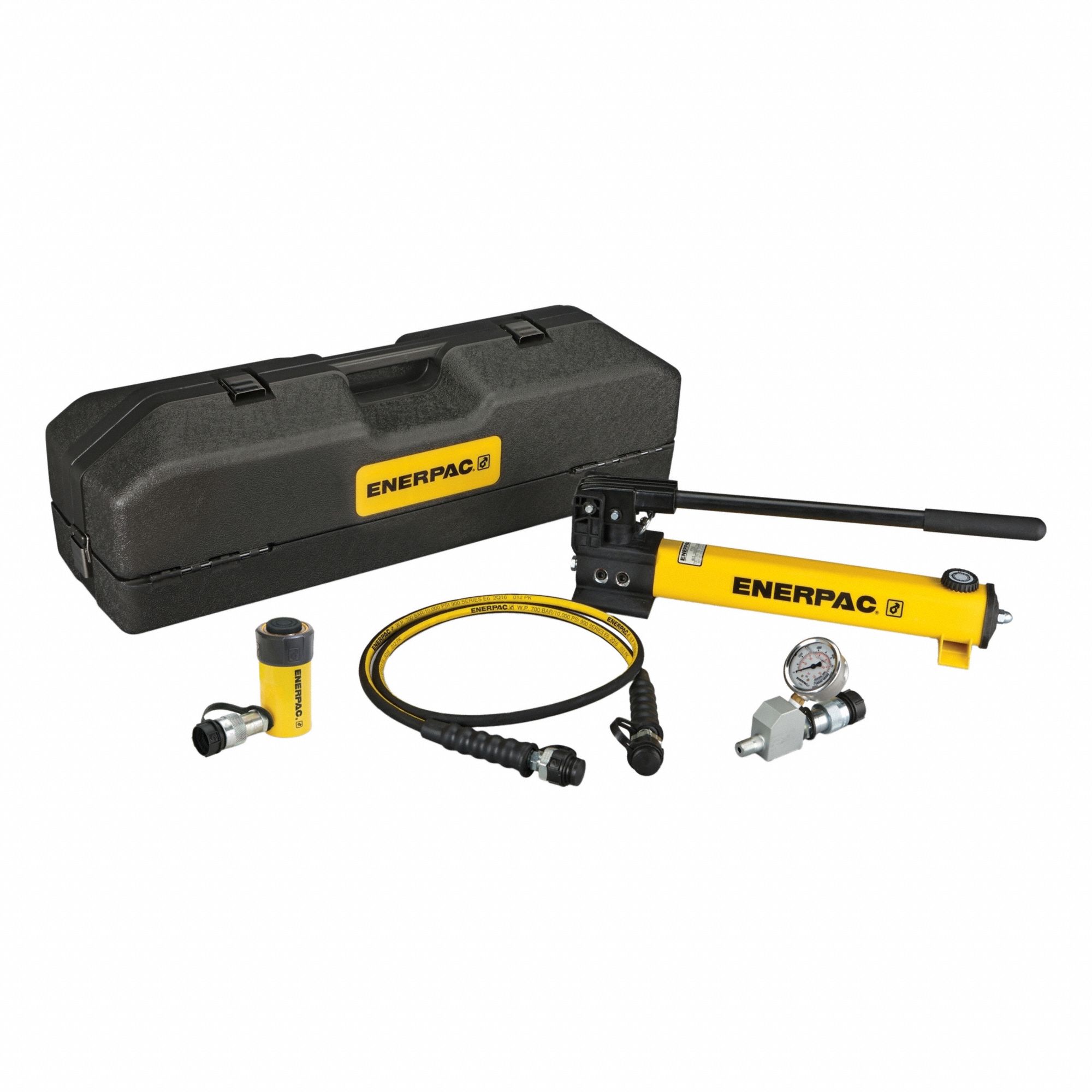 ENERPAC, 11 ton Cylinder Nominal Capacity, RC102, Hydraulic Cylinder and Hand Pump Set - 845J17 ...