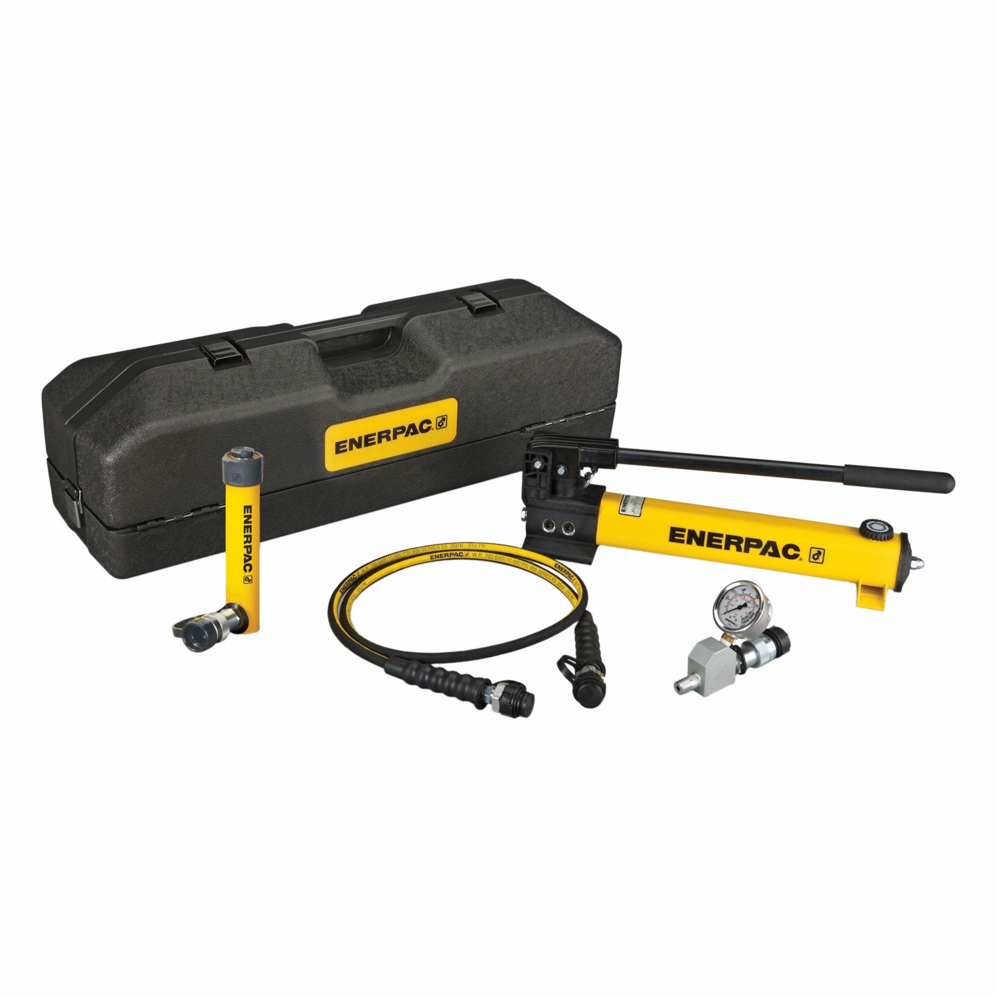 ENERPAC, 5 ton Cylinder Nominal Capacity, RC55, Hydraulic Cylinder and Hand Pump Set - 845J20 ...