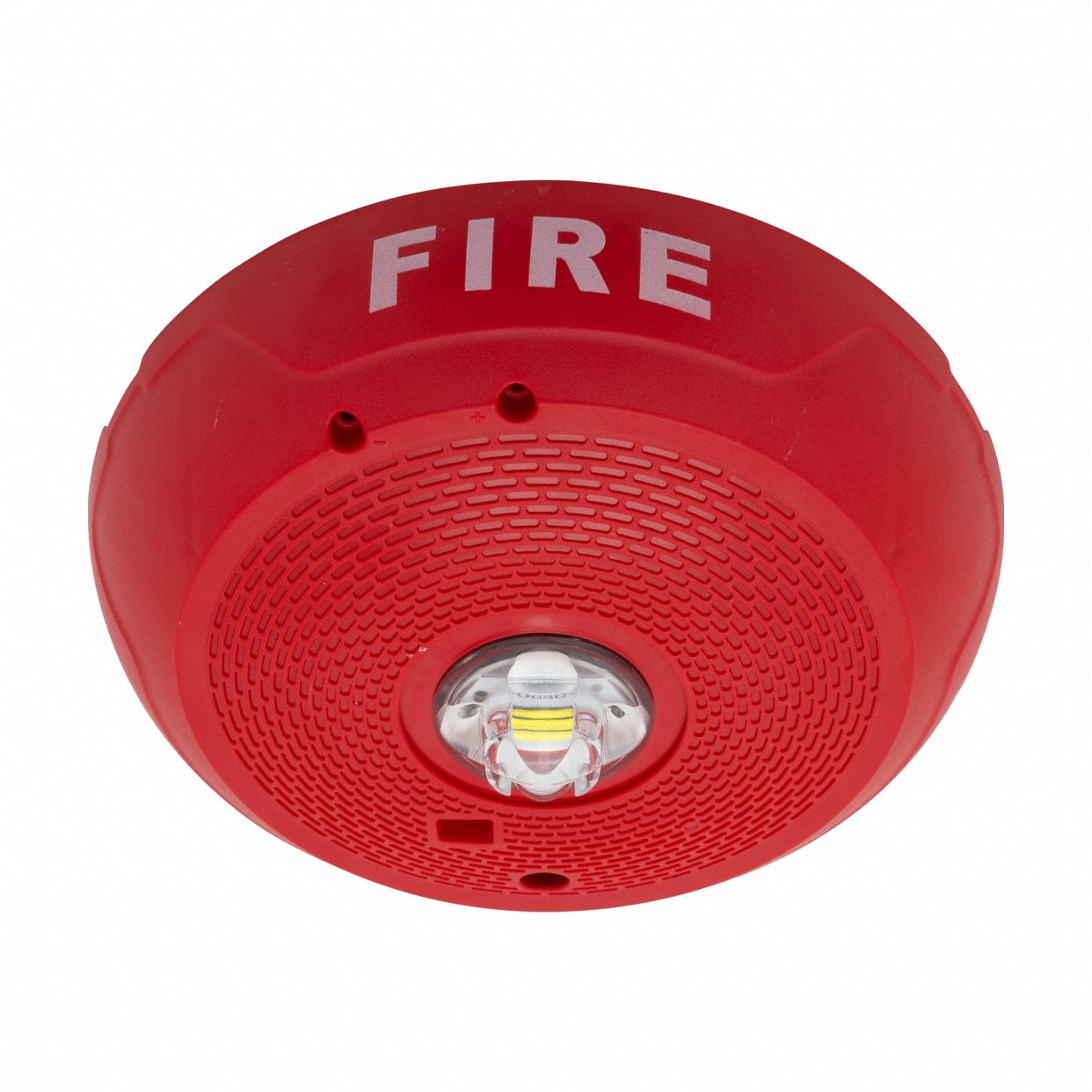 Fire Alarm Strobe,Indoor,Plastic,Red - Grainger