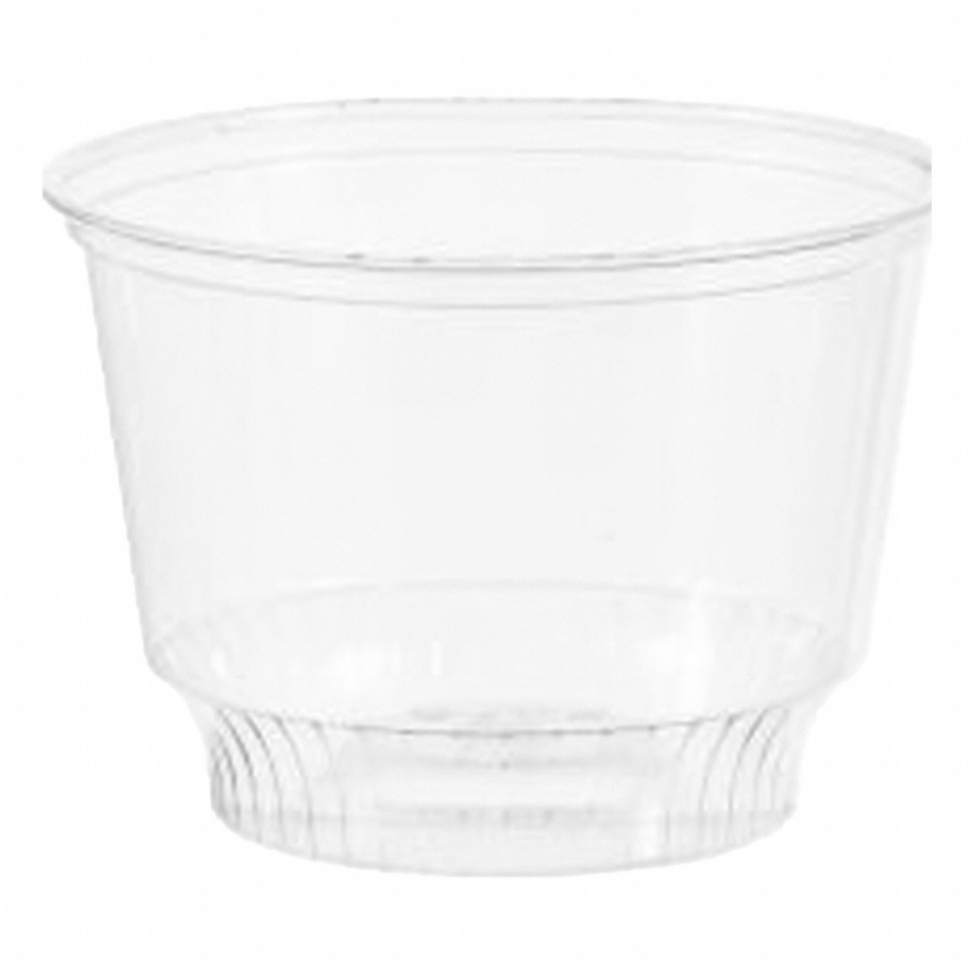 Plastic Sundae Dish, Clear, 8 oz - Grainger