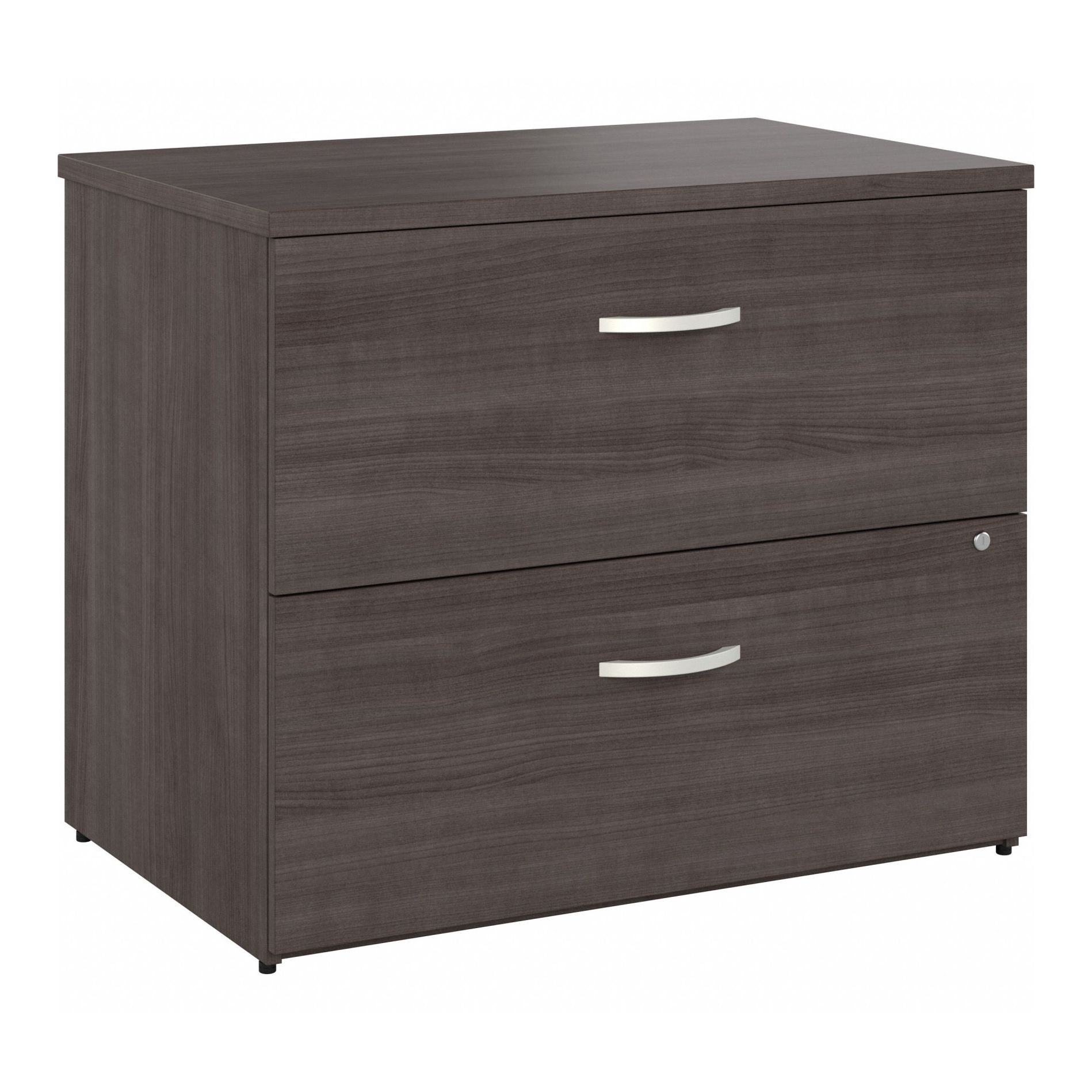 BUSH BUSINESS FURNITURE, Bark Gray, 2 Drawers, Lateral File Cabinet - 833W15|SDF136SGSU-Z - Grainger