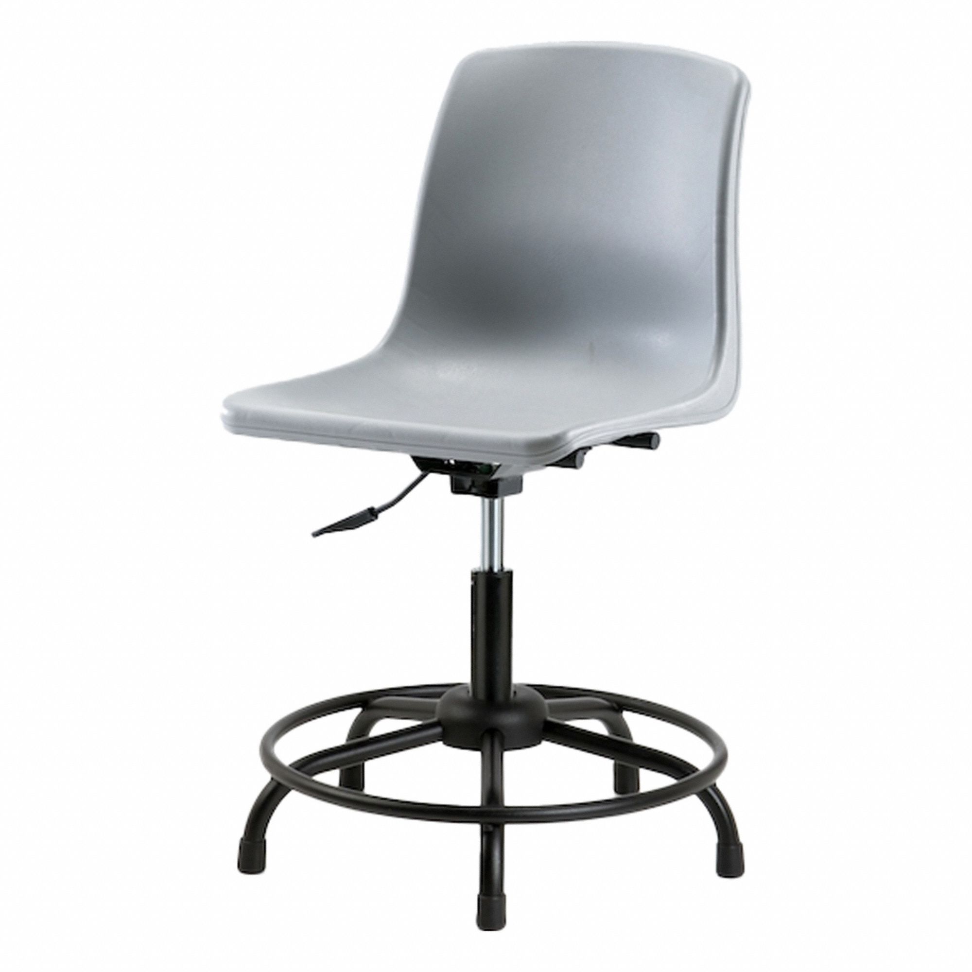 BLUE RIDGE ERGONOMICS, Gray, Plastic Material, Shell Chair - 880JR7 ...