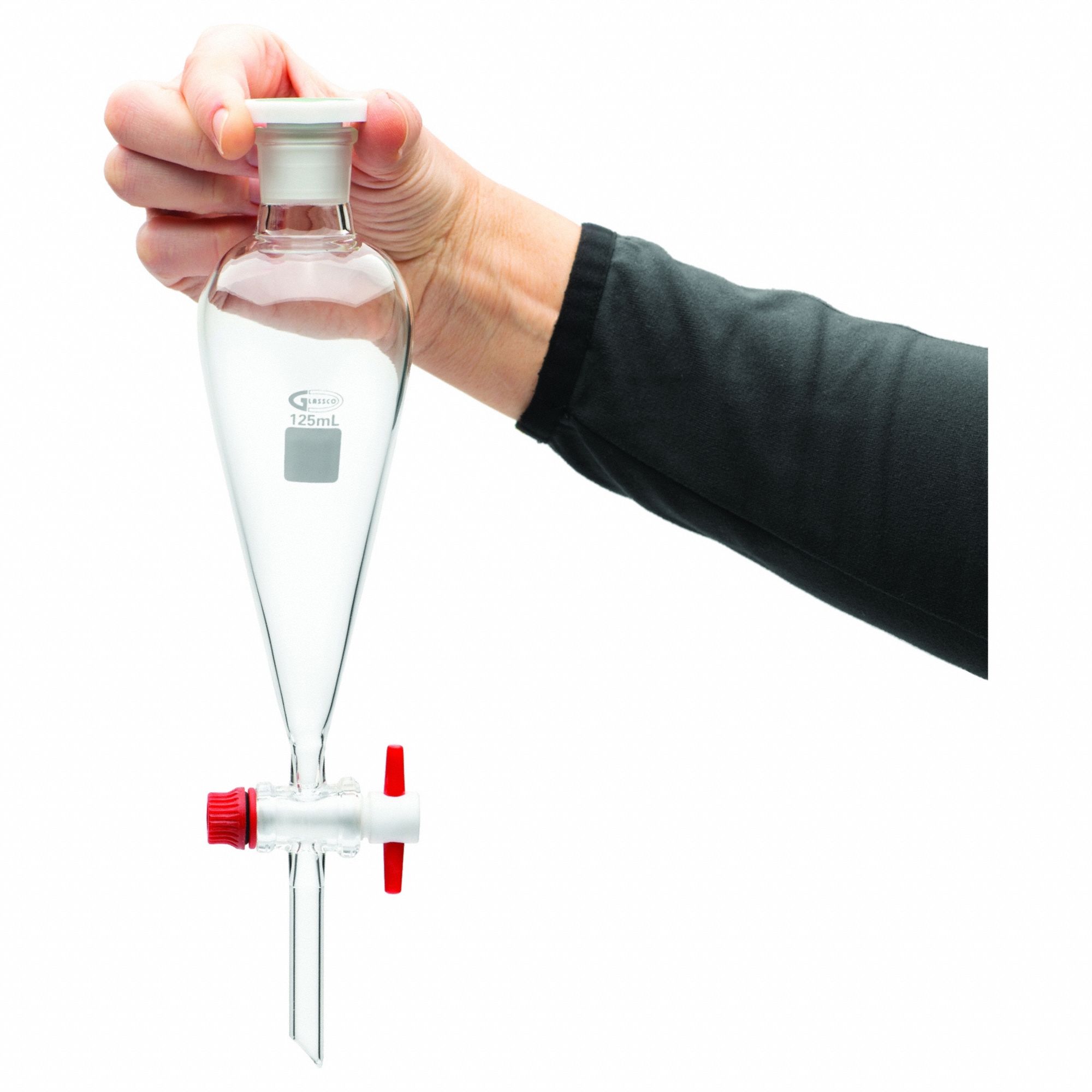 Glass, 4.22 fl oz Capacity - oz, Separatory Funnel - 207KJ4|SF149-125 ...