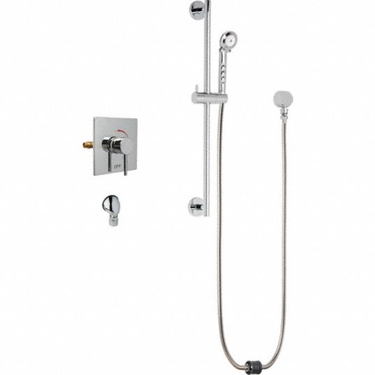 CHICAGO FAUCETS, SH-TP, 2.5 gpm Handheld Showerhead Flow Rate, Shower ...