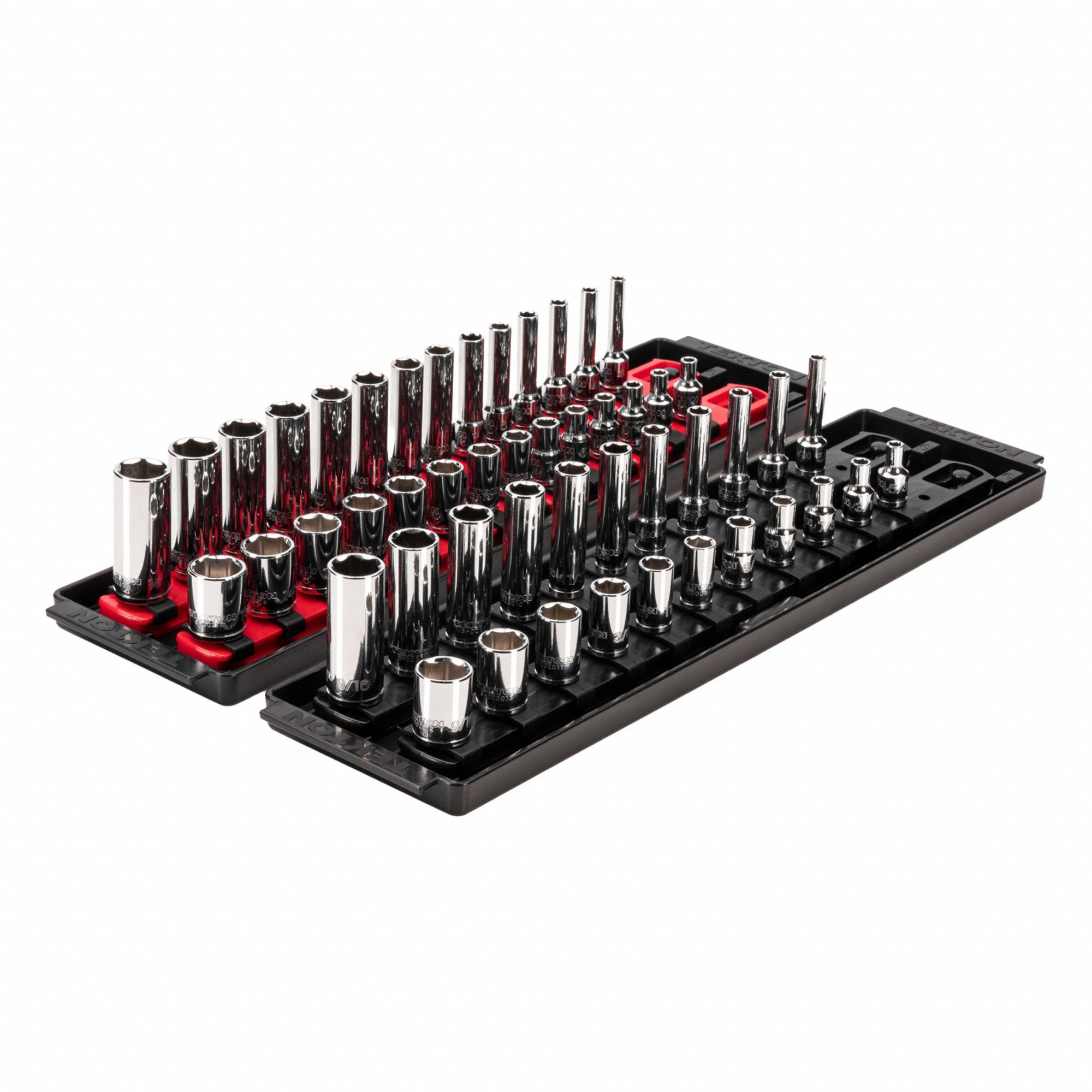 TEKTON, 1/4 in Drive, 50 Piece, Socket Set - 885YG6|SHD90215 - Grainger