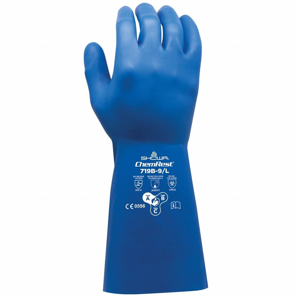 11 mil Glove Thick, 13 in Long, Chemical Resistant Gloves - 826XG1|719B ...