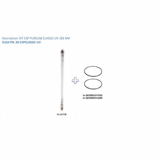 ELGA, SK-CSPCLASSIC-UV, Classic UV Lamp Replacement Kit - 833W76|SK ...