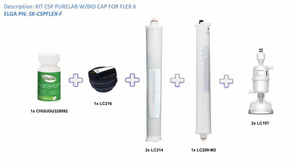 ELGA, SK-CSPFLEX-F, Flex 1, 2 & 6 Expendable and Sanitization Kit ...