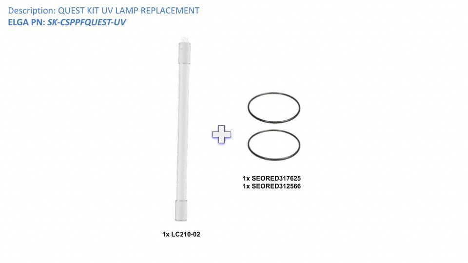 ELGA, SK-CSPPFQUEST-UV, UV Replacement Parts - 833W48|SK-CSPPFQUEST-UV - Grainger
