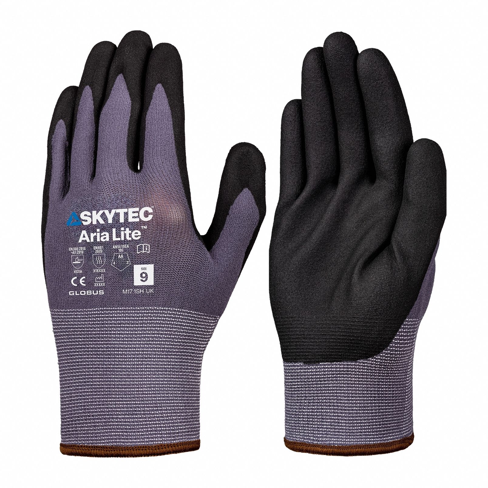 SKYTEC, XL ( 10 ), Foam, Knit Gloves - 406YD4|Skytec Aria Lite 10(XL ...
