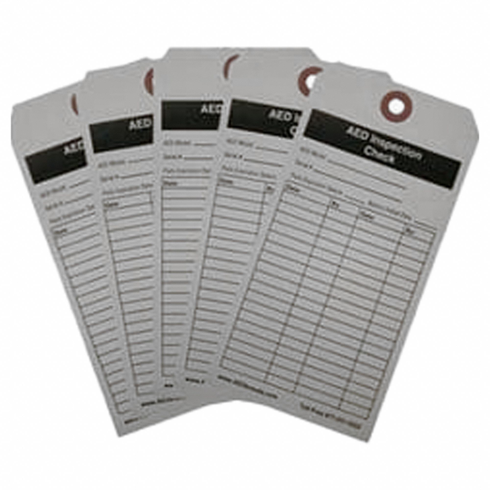POWERHEART, (5) AED Inspection Tags, AED Accessory Upkeep - 60MP21|160 ...