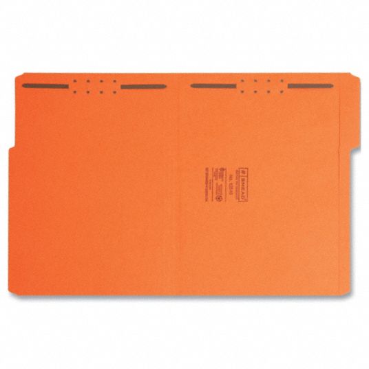 9 1/2 in Ht, Orange, Classification File Folders - 50XV29|12540 - Grainger