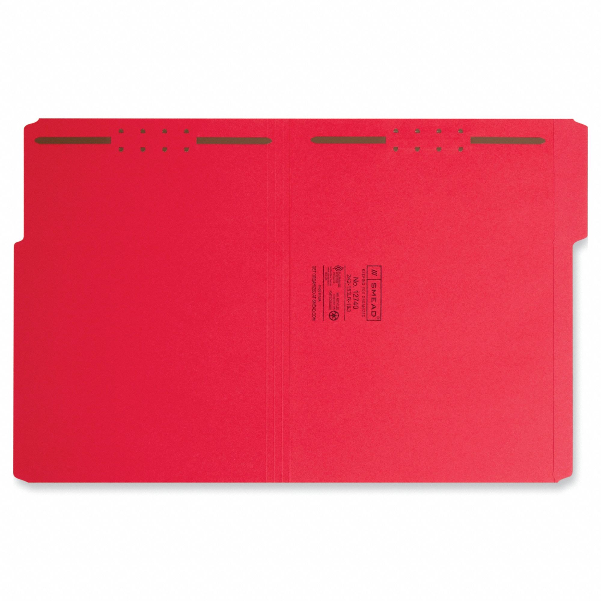 9 1/2 in Ht, Red, Classification File Folders - 50XV36|12740 - Grainger