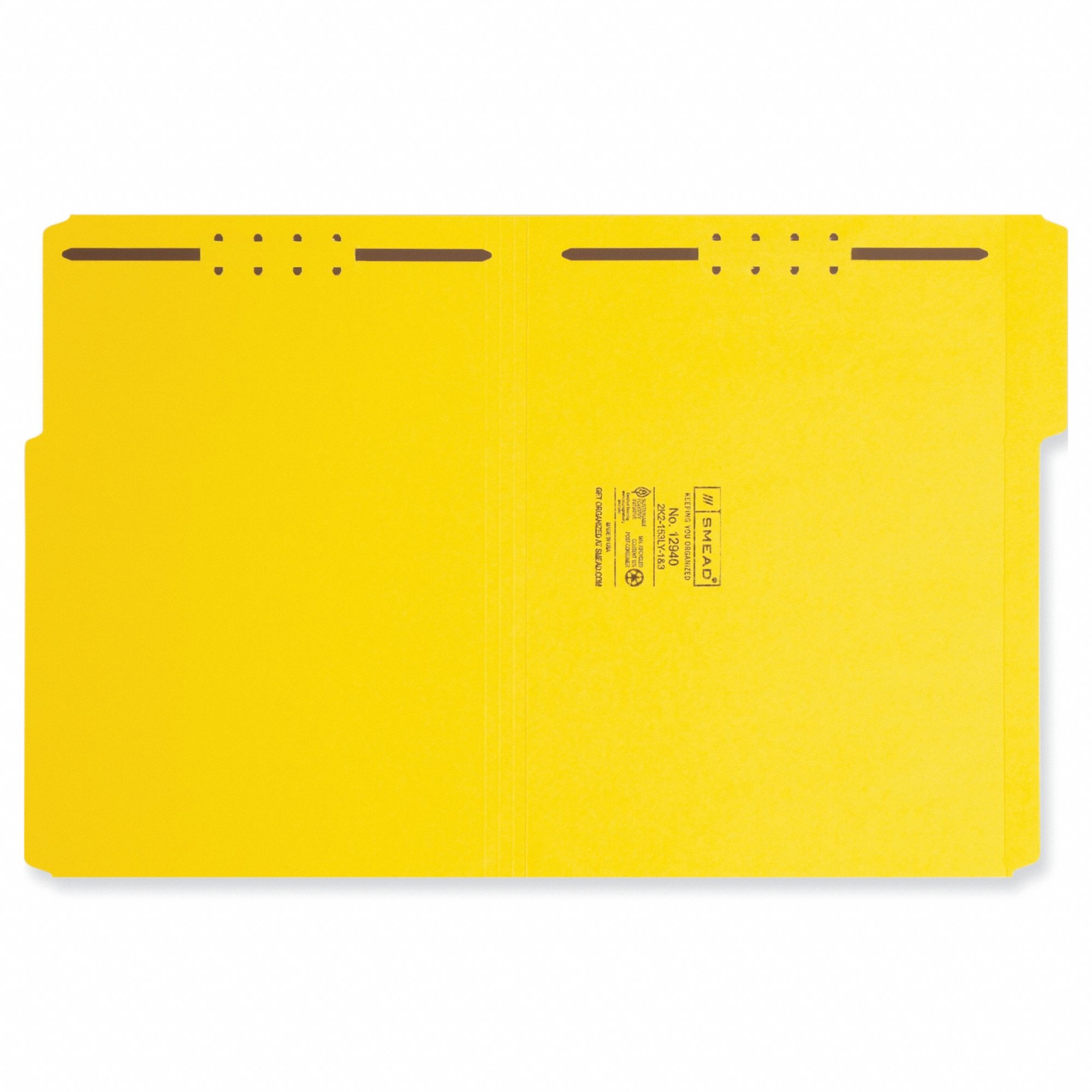 9 1/2 in Ht, Yellow, Classification File Folders - 50XV44|12940 - Grainger