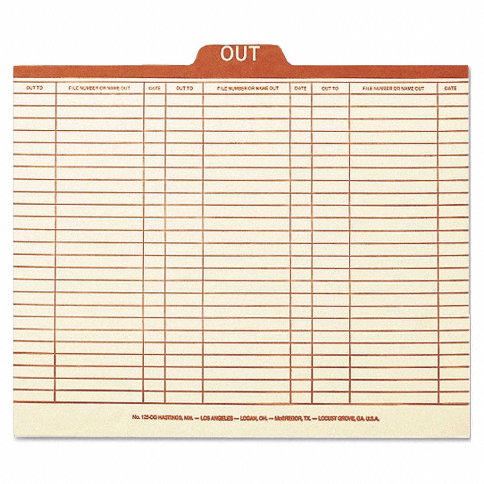 SMEAD, Out, 100 Tabs, Index Tabs - 50XY09|51910 - Grainger