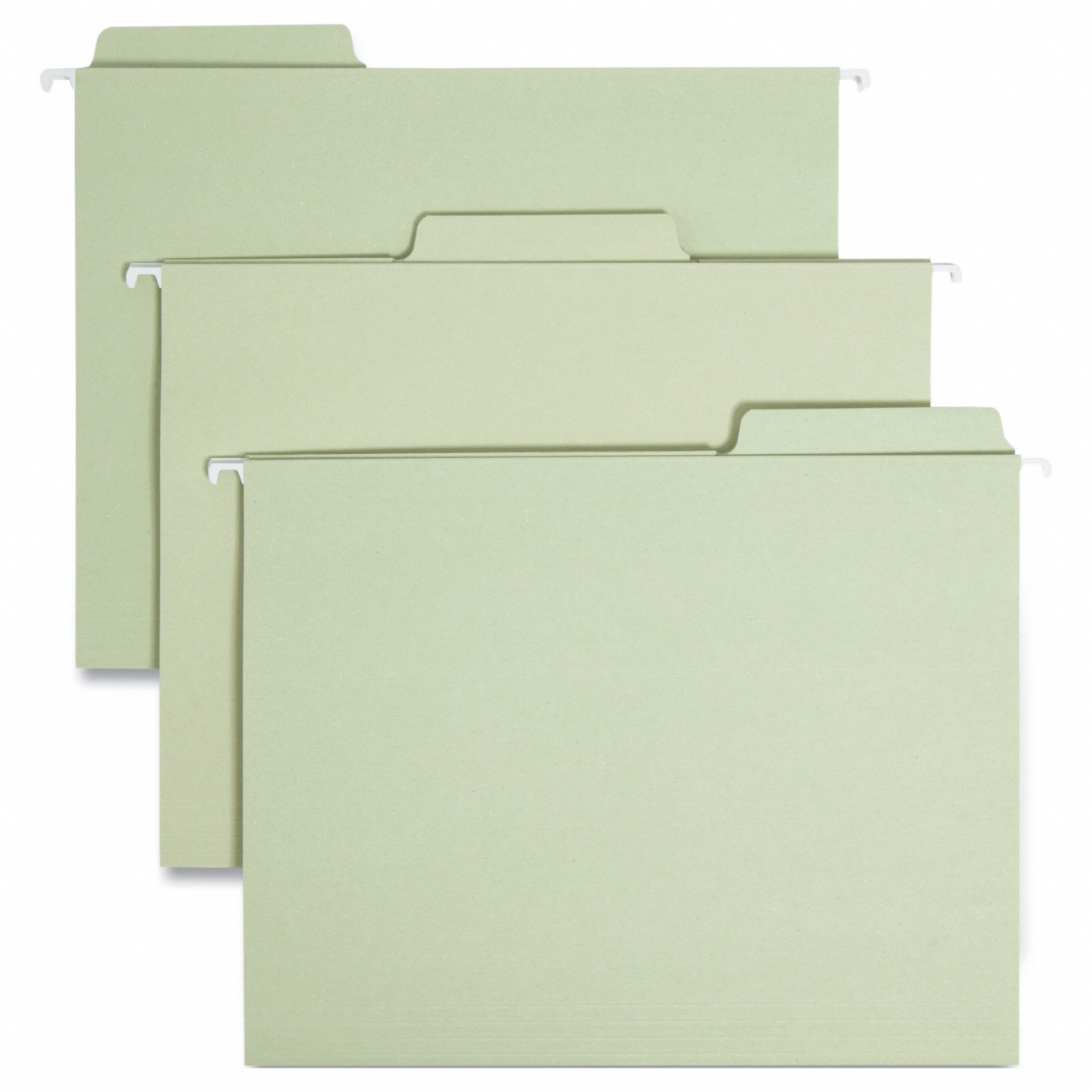 11 Pt. Stock, Green, Hanging File Folders - 50XY64|64082 - Grainger