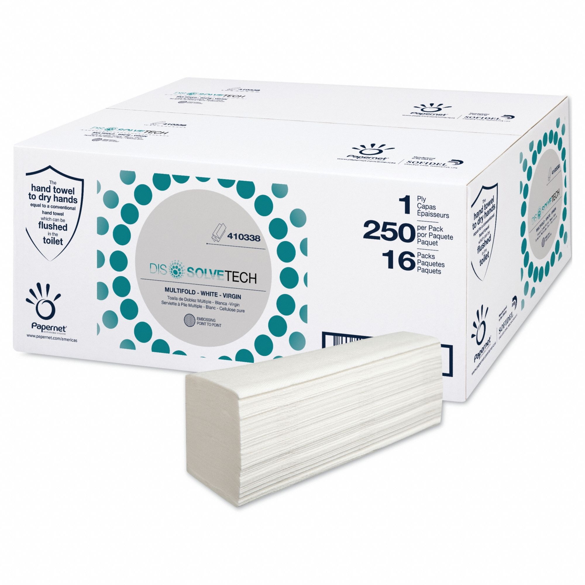 Dissovletech Paper Towel,250 Twl,PK16 - Grainger