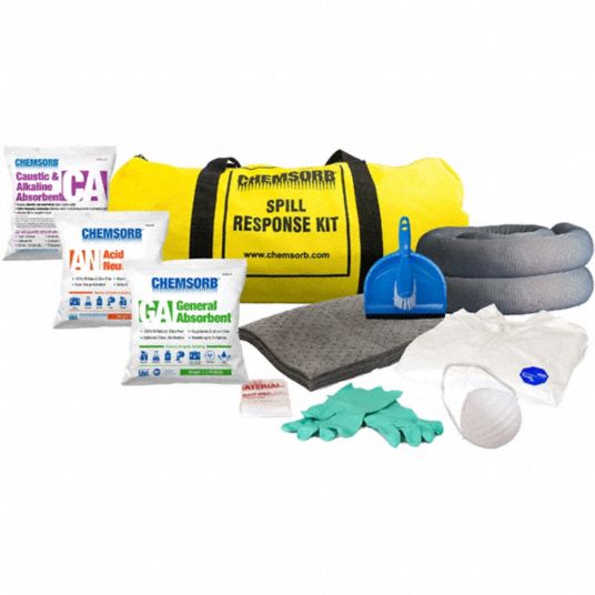 CHEMSORB, 10 gal Container Capacity, Bag, Spill Kit - 889R51|SP30GA-KLAB - Grainger