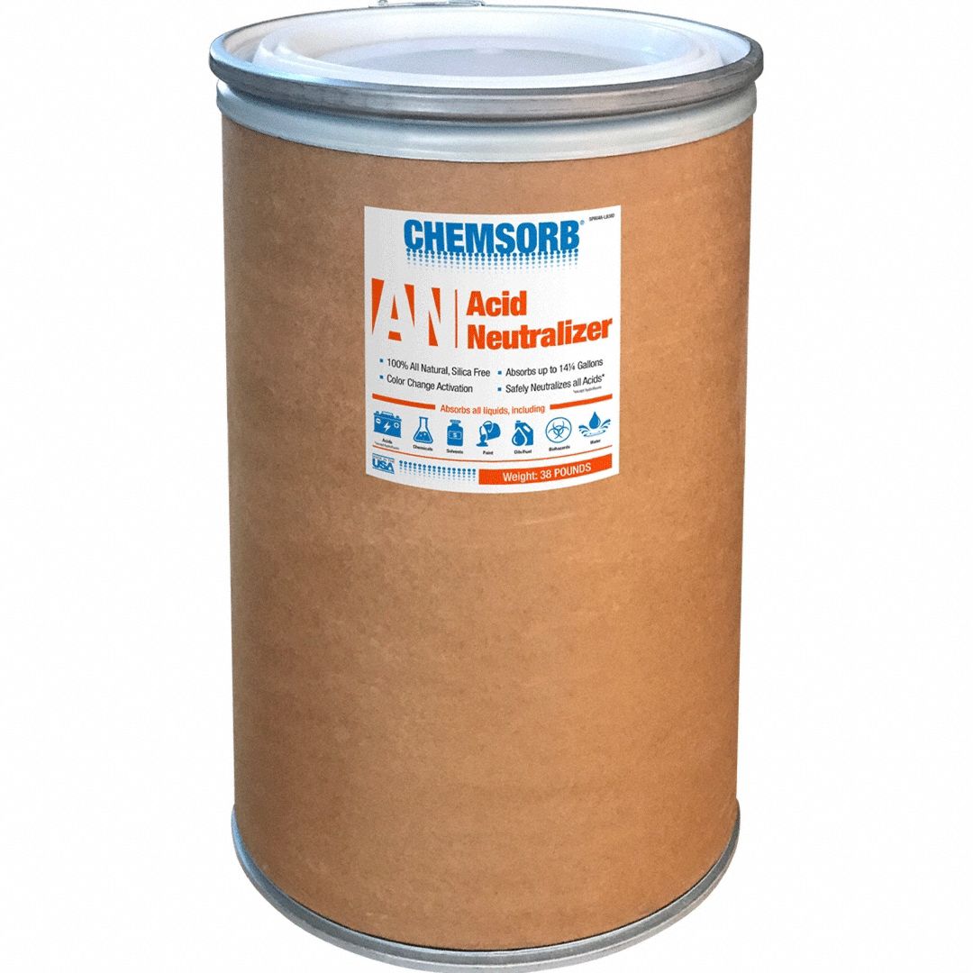 CHEMSORB, Perlite, 15 gal Volume Absorbed per Pkg., Granular Sorbent ...