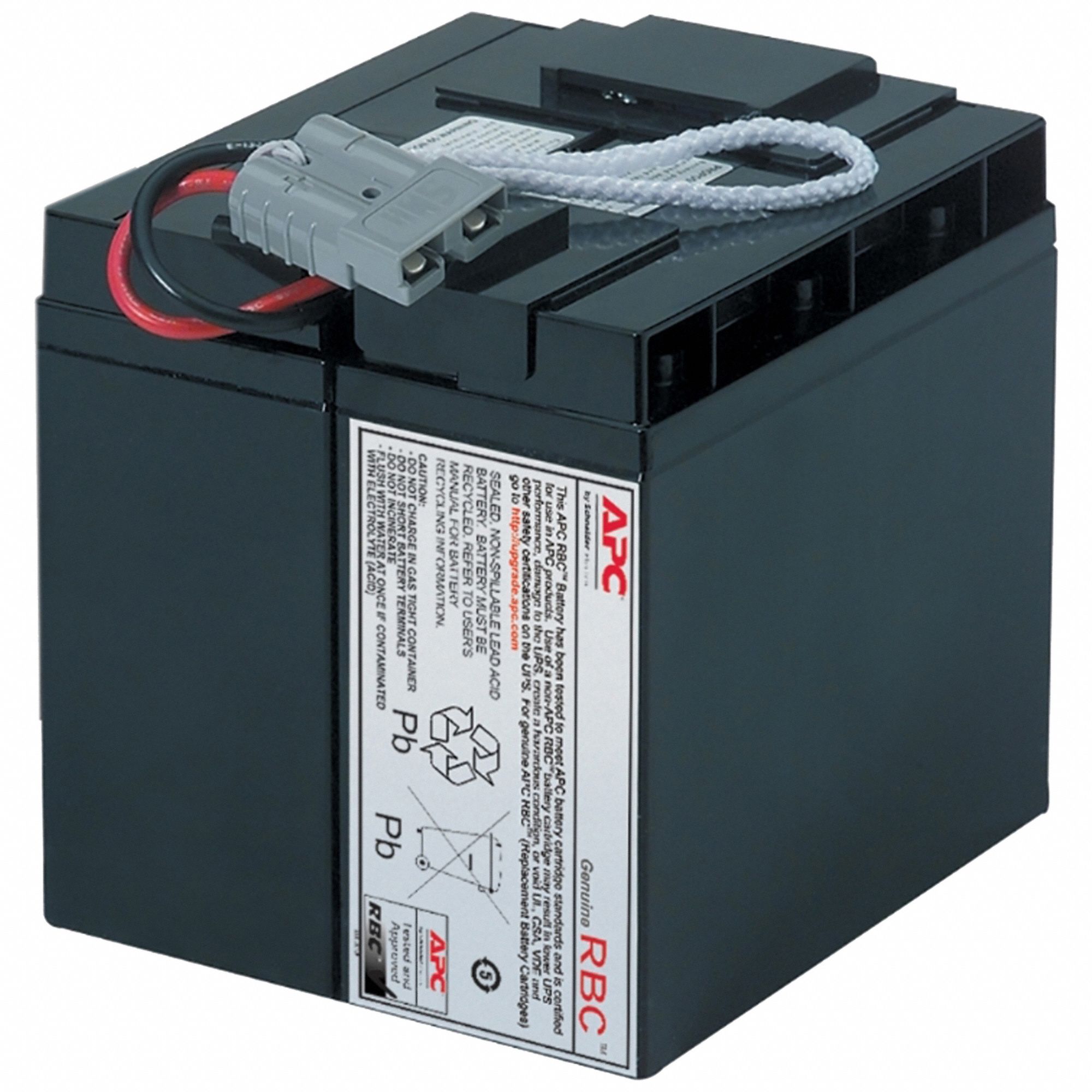 APC BY SCHNEIDER ELECTRIC, 12 V DC Volt, 17 Ah Battery Capacity, UPS ...