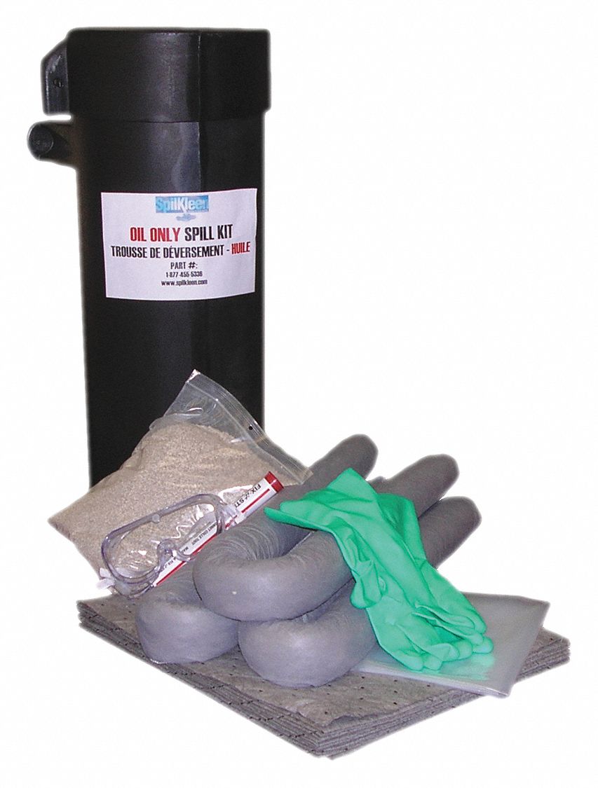 SPILKLEEN SPILL KIT, BLACK, UNIVERSAL, CABMOUNT - Universal Spill Kits ...