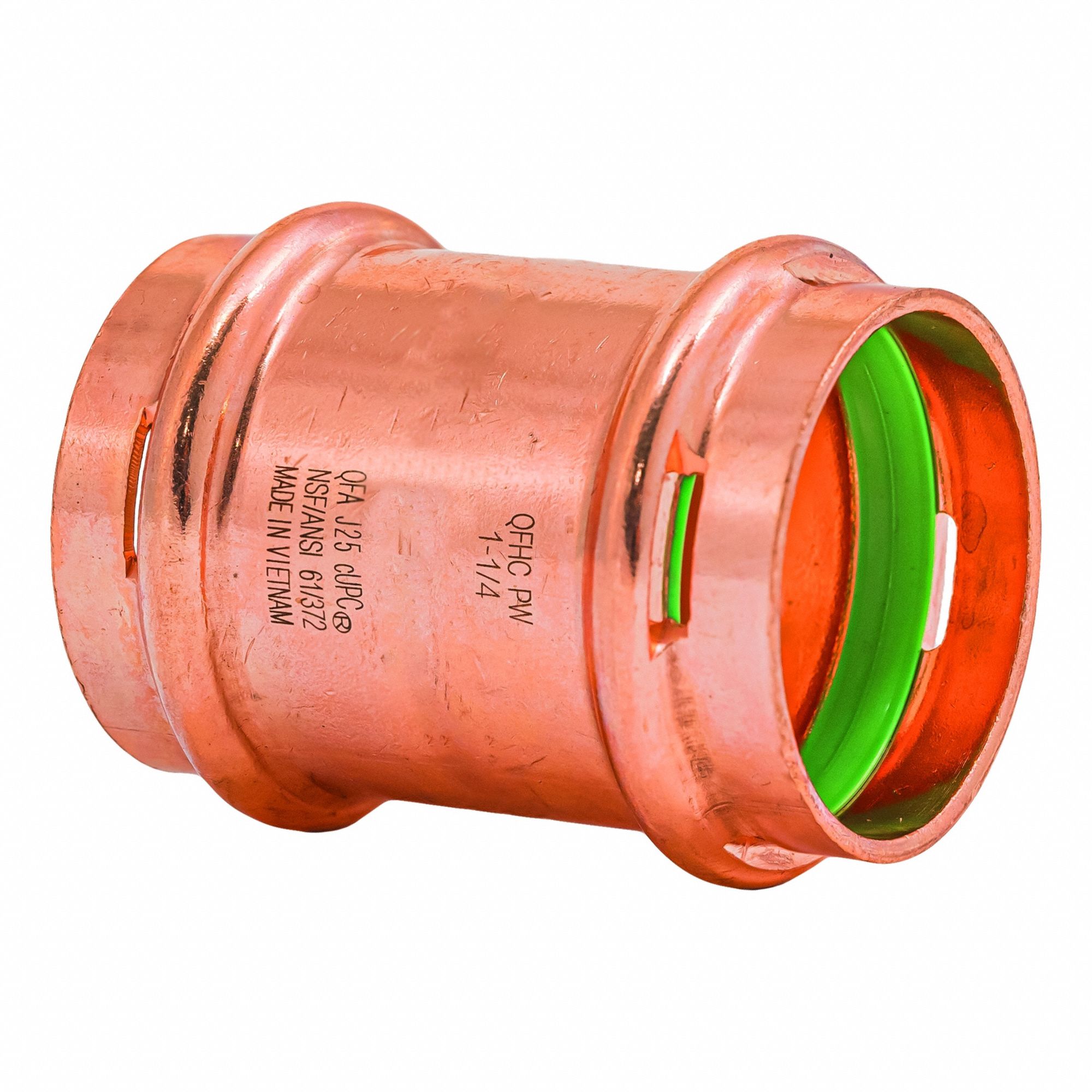 QUICKFITTING SUREPRESS, 1 1/4 in CTS x 1 1/4 in CTS size, No Center ...