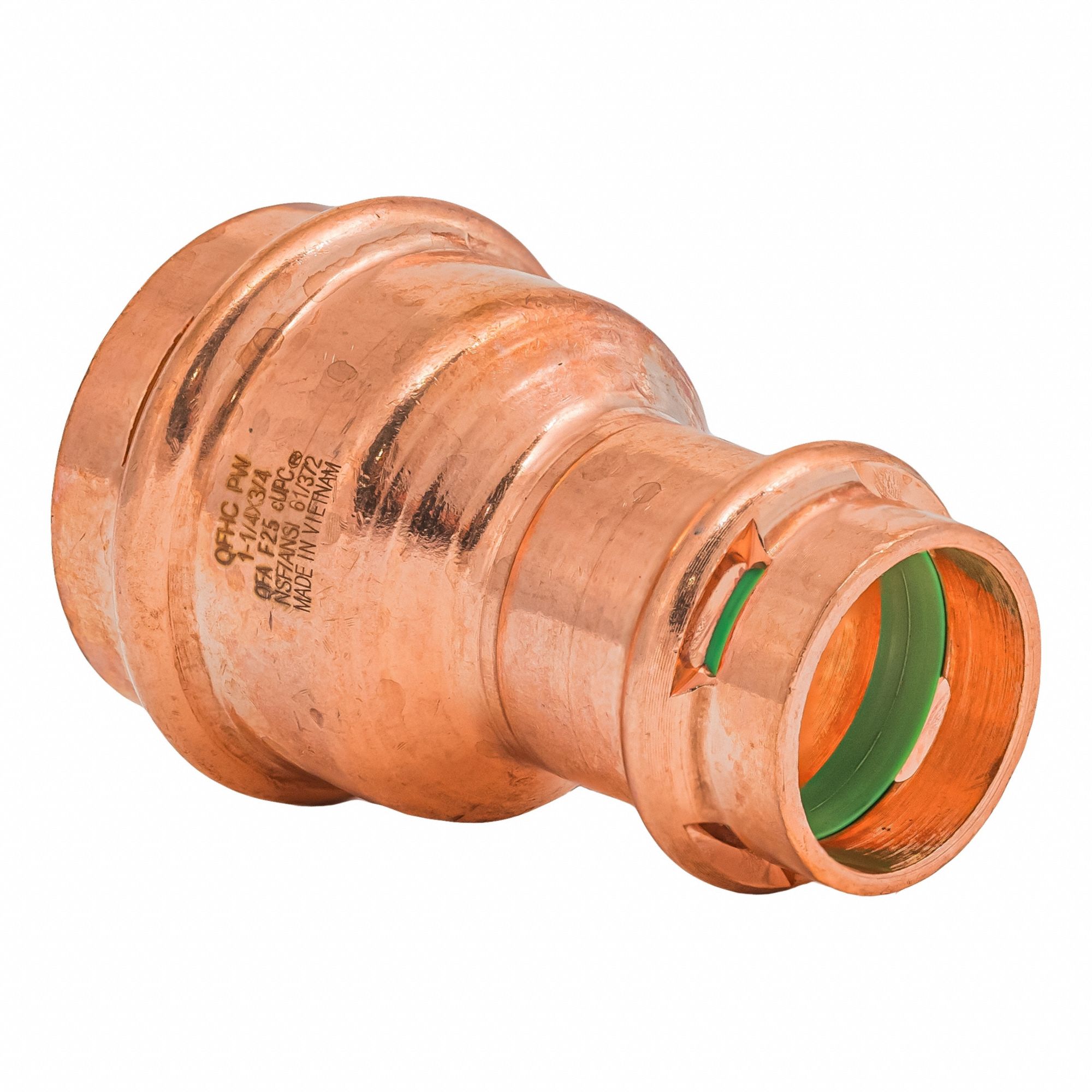 QUICKFITTING SUREPRESS, 1 1/4 in CTS x 3/4 in Pipe size, Press-fit x ...