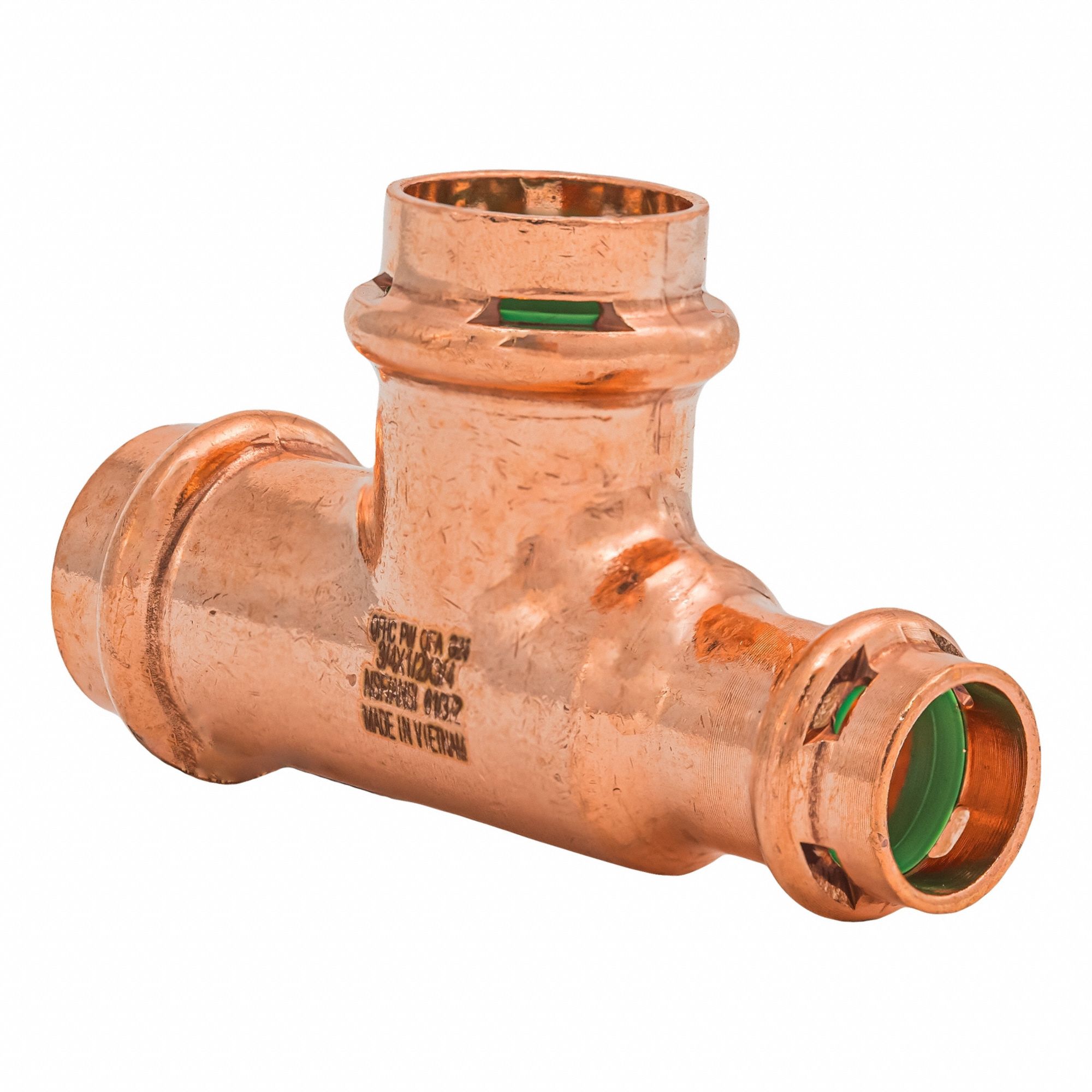 QUICKFITTING SUREPRESS, 3/4 in CTS x 1/2 in Pipe x 3/4 in Pipe size ...