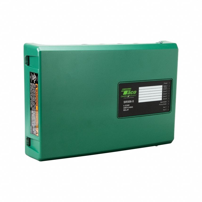 Switching, Zone Switching Relay: Expandable Switching, 6 Zones, 3 Power Port Slots, 120V AC ...