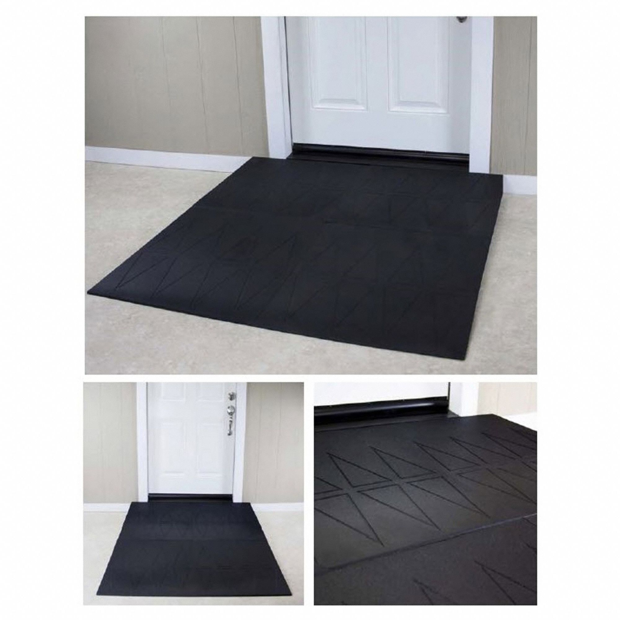 SAFERESIDENTIAL RAMPS, 58 in Lg, ADA Compliant, Door Ramp - 38EX79 ...