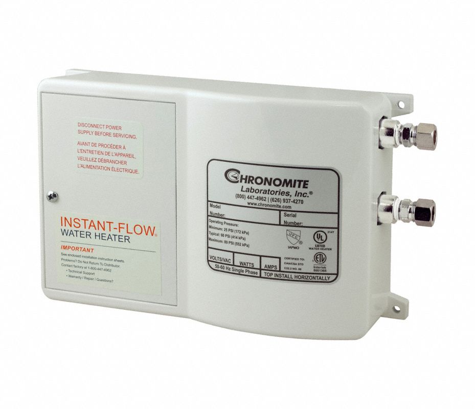 CHRONOMITE LABS Calentador d/Agua,8 AWG,8320W - 19C804 | SR-40/208 HTR ...
