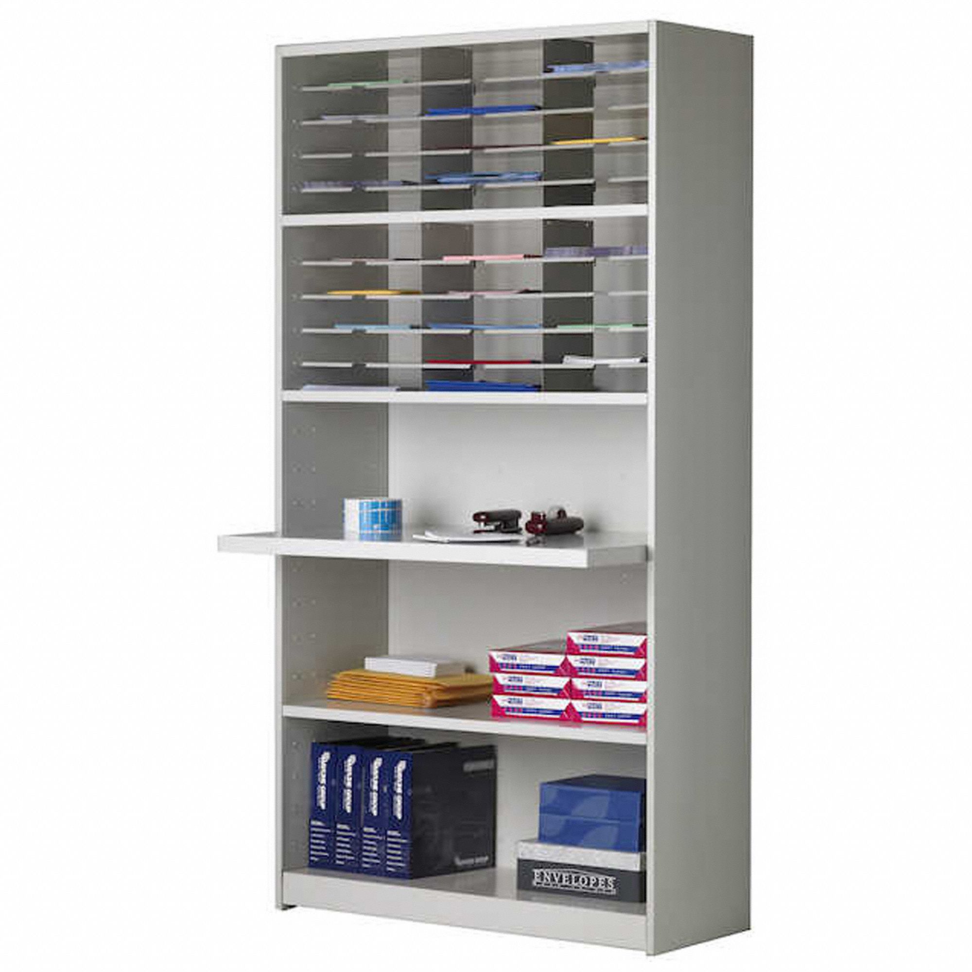 SAFCO, Gray, 30 Compartments, Literature and Mail Organizer - 181LD4 ...