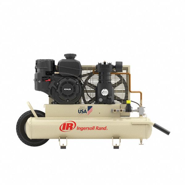 INGERSOLL RAND, 1 Stage, 5.5 hp Engine, Small Reciprocating Compressor ...
