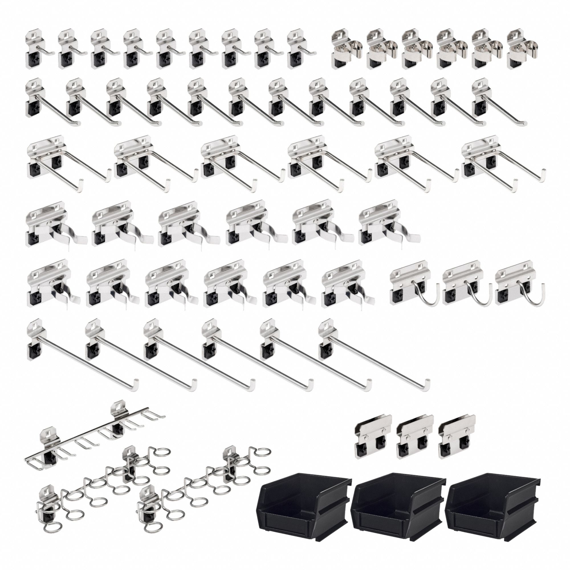 TRITON PRODUCTS, 60 Hooks, Locking Clip, Pegboard Kit - 840ZF6|SSLH3 ...
