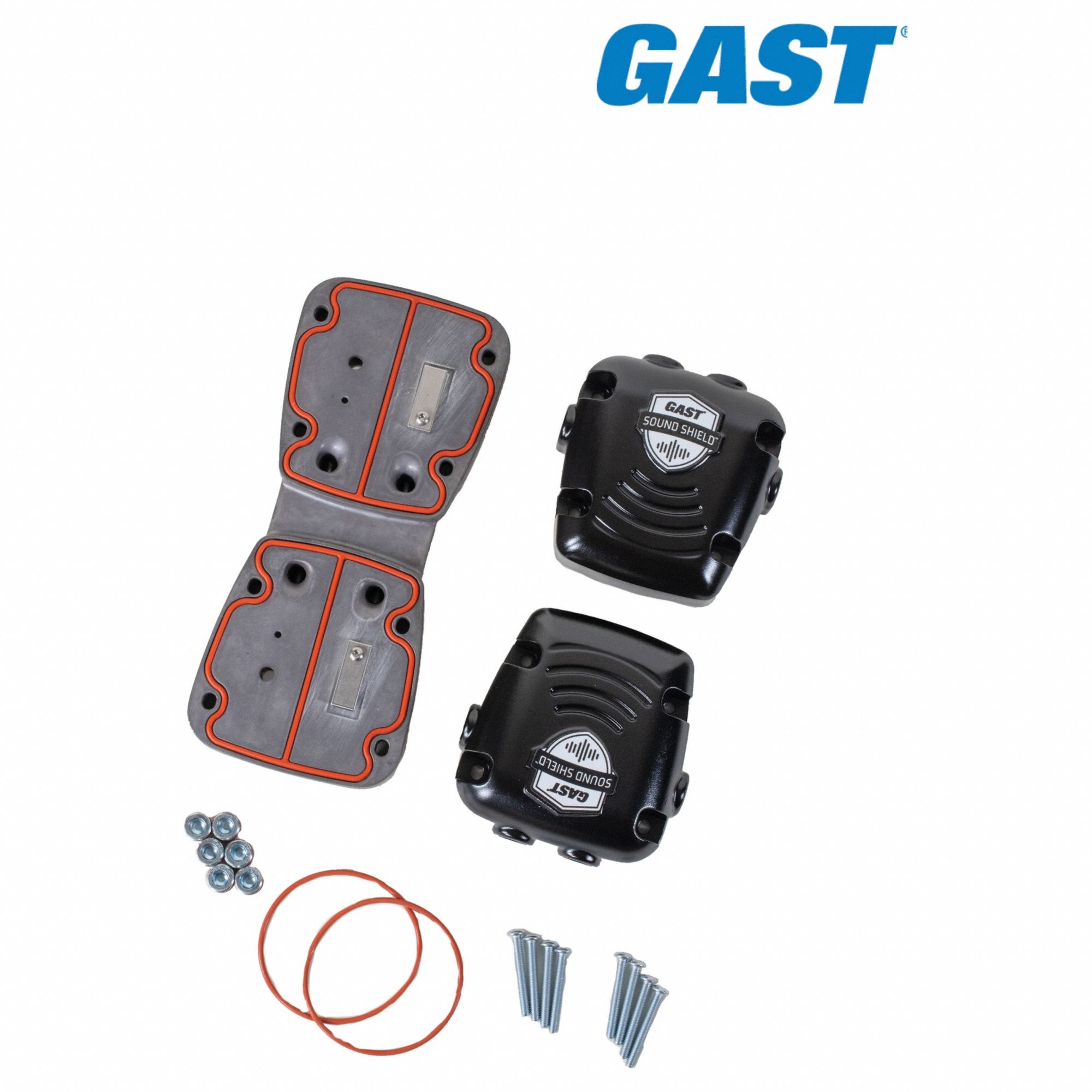 GAST, 1/4 in Inlet Size, 4.4 cfm, Sound Shield Installation Kit ...