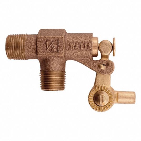 WATTS, For Water Media, Straight Valve Body, Float Valve with Threaded ...