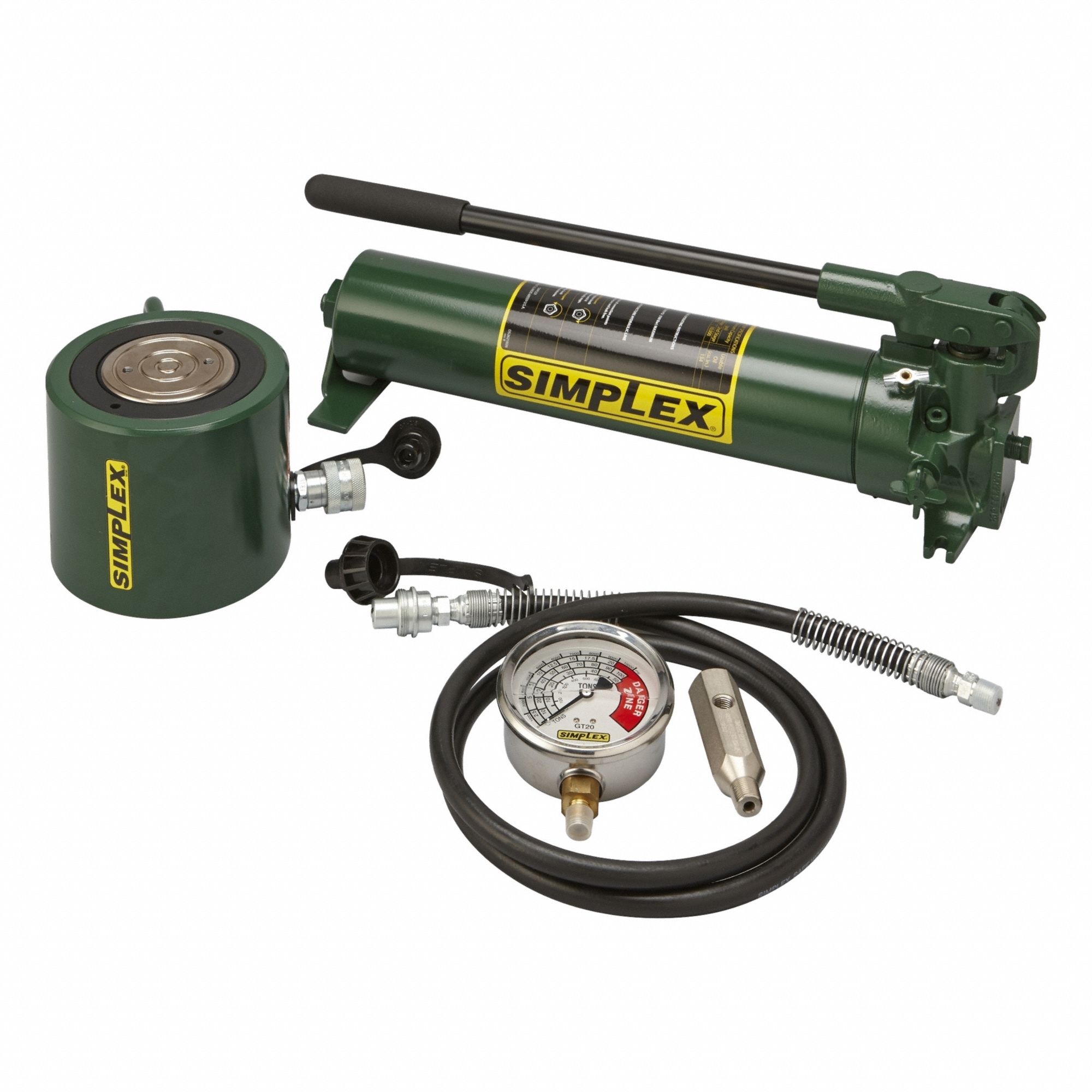 SIMPLEX, 100 ton Cylinder Nominal Capacity, 2 1/4 in Cylinder Stroke ...