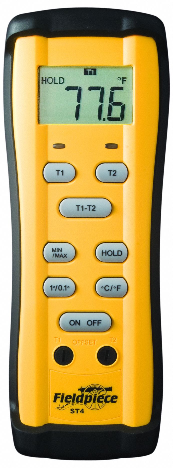 FIELDPIECE, 32 to 64.4°F, to 82.4 to 122°F, ±4°F @ -58 to 32°F, Dual ...