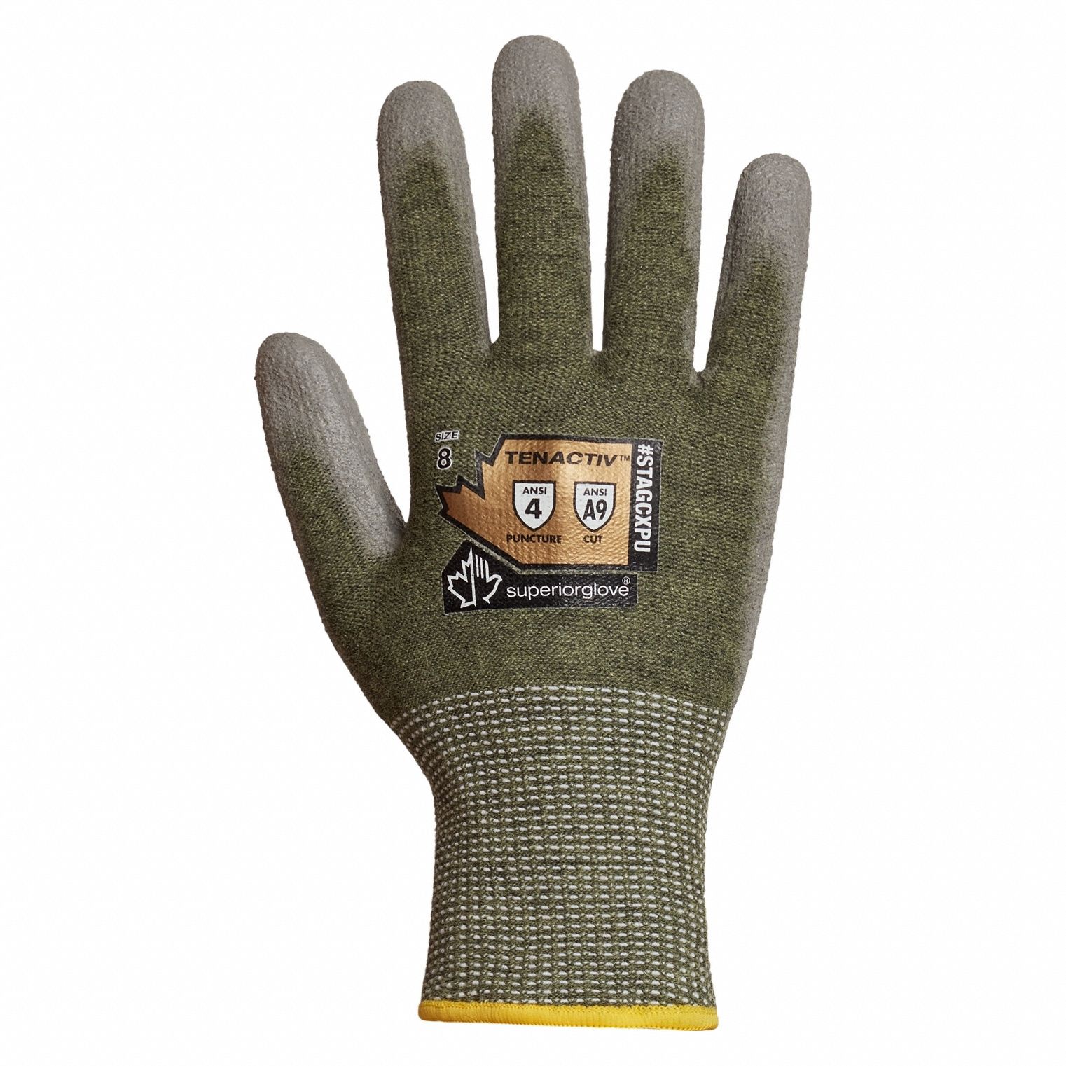 SUPERIOR GLOVE, L ( 9 ), ANSI Cut Level A9, Knit Gloves - 55NC46 ...