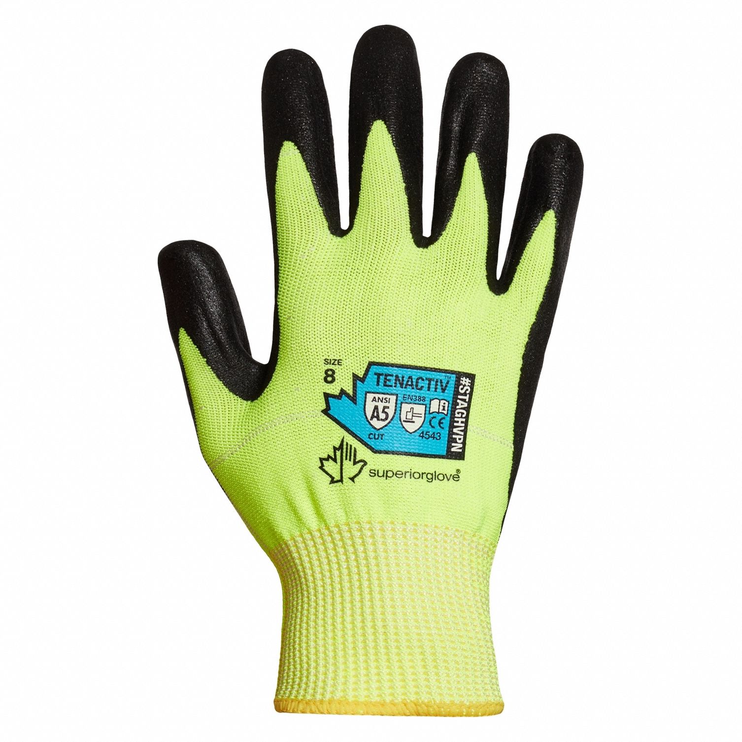 SUPERIOR GLOVE, M ( 8 ), ANSI Cut Level A5, Knit Gloves - 325HR1 ...